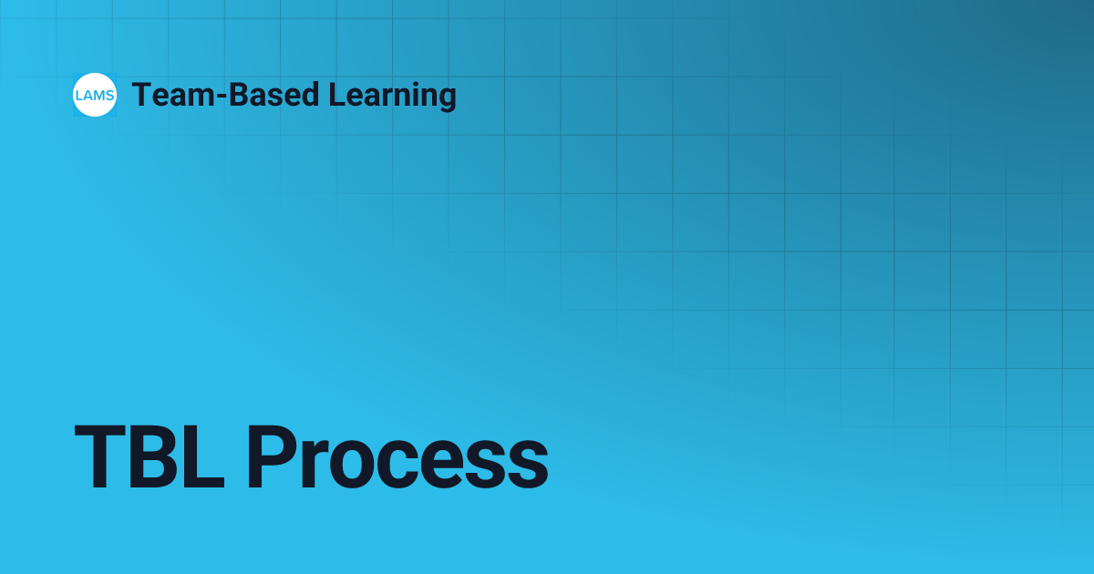 TBL Process | Team-Based Learning